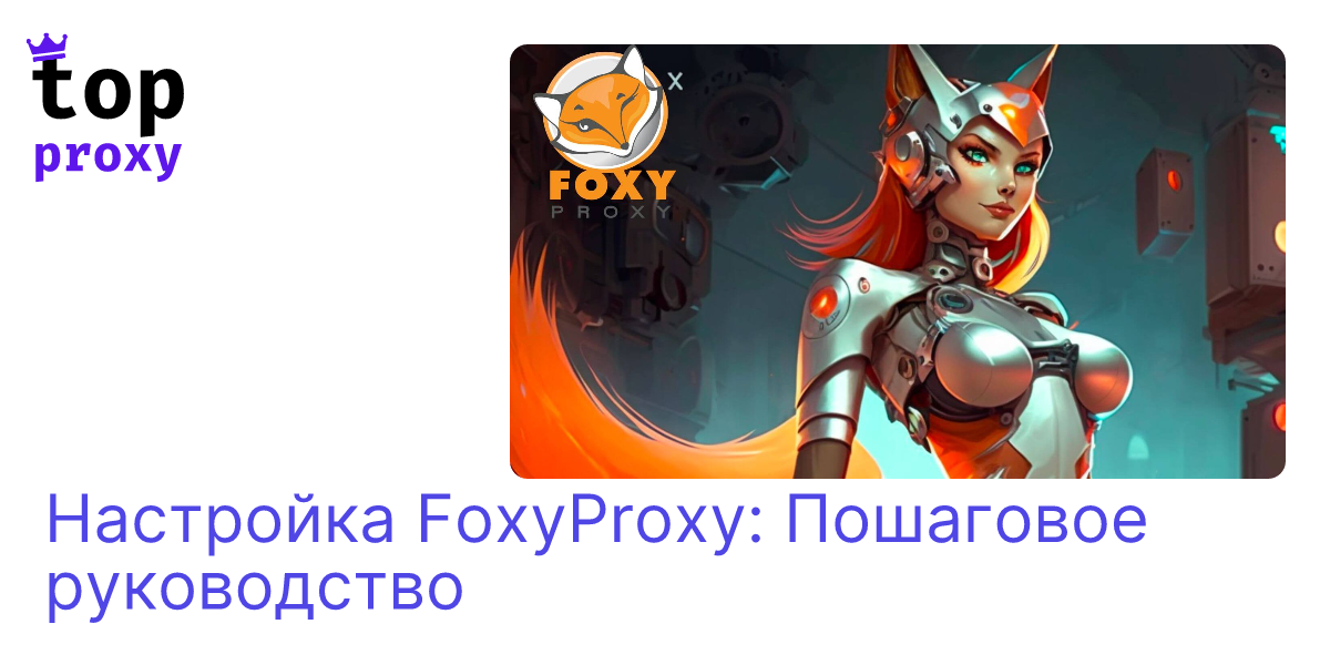 Настройка FoxyProxy: Пошаговое руководство - Top Proxy